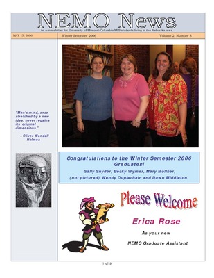 "NEMO News, Volume 2, Issue 8" by UNO Library Science Education